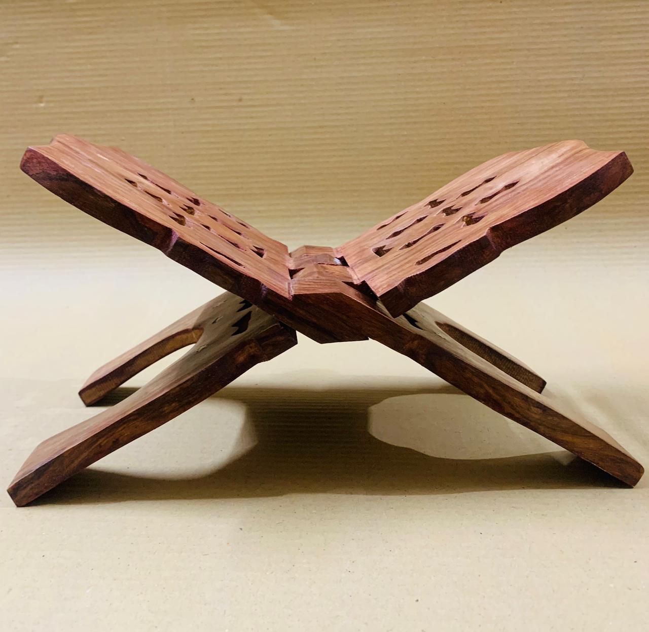 Wooden Rehal Tawla - Holy Book Stand for Geeta/bible- Handcrafted ...