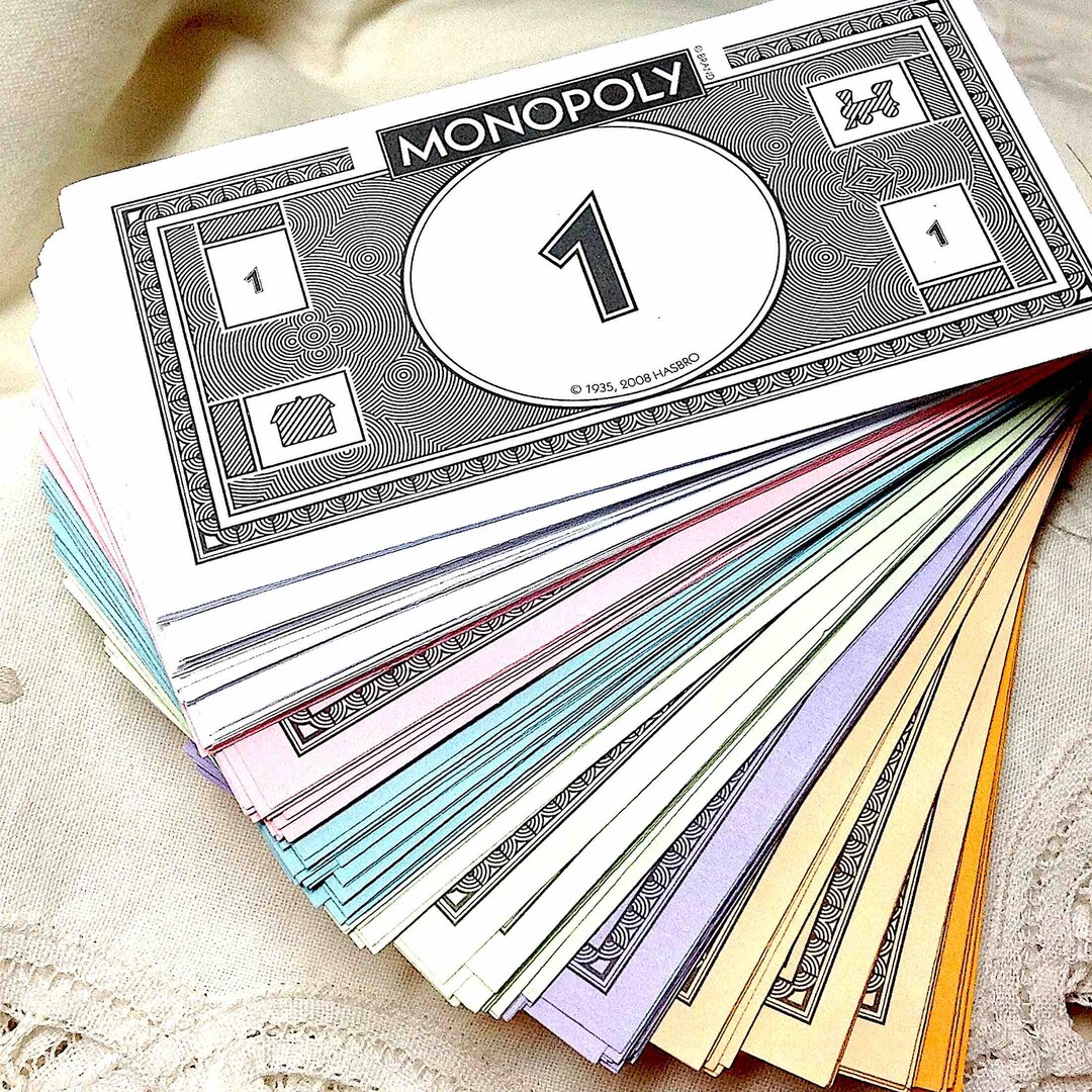 Monopoly Paper Money to Use for Game Replacement or Kid Party - Etsy