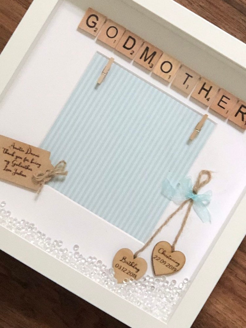 Personalised christening Gift Godparent Gift Godmother Gift | Etsy