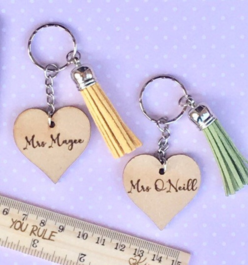 Personalised Teacher Gift Teacher Keyring/keychain - Etsy