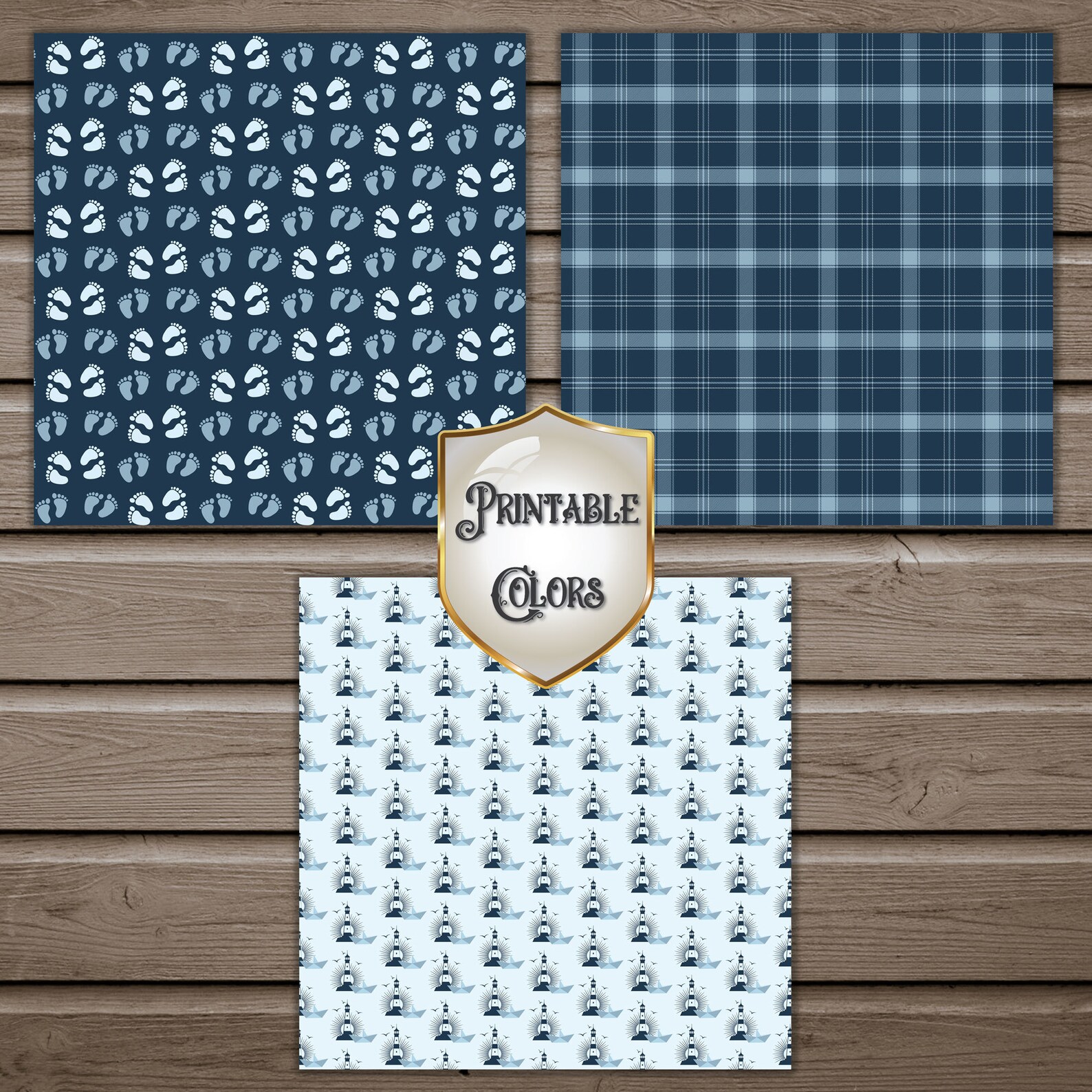 Light Blue Paper Baby Boy, Seamless Digital Background for Scrapbooking ...