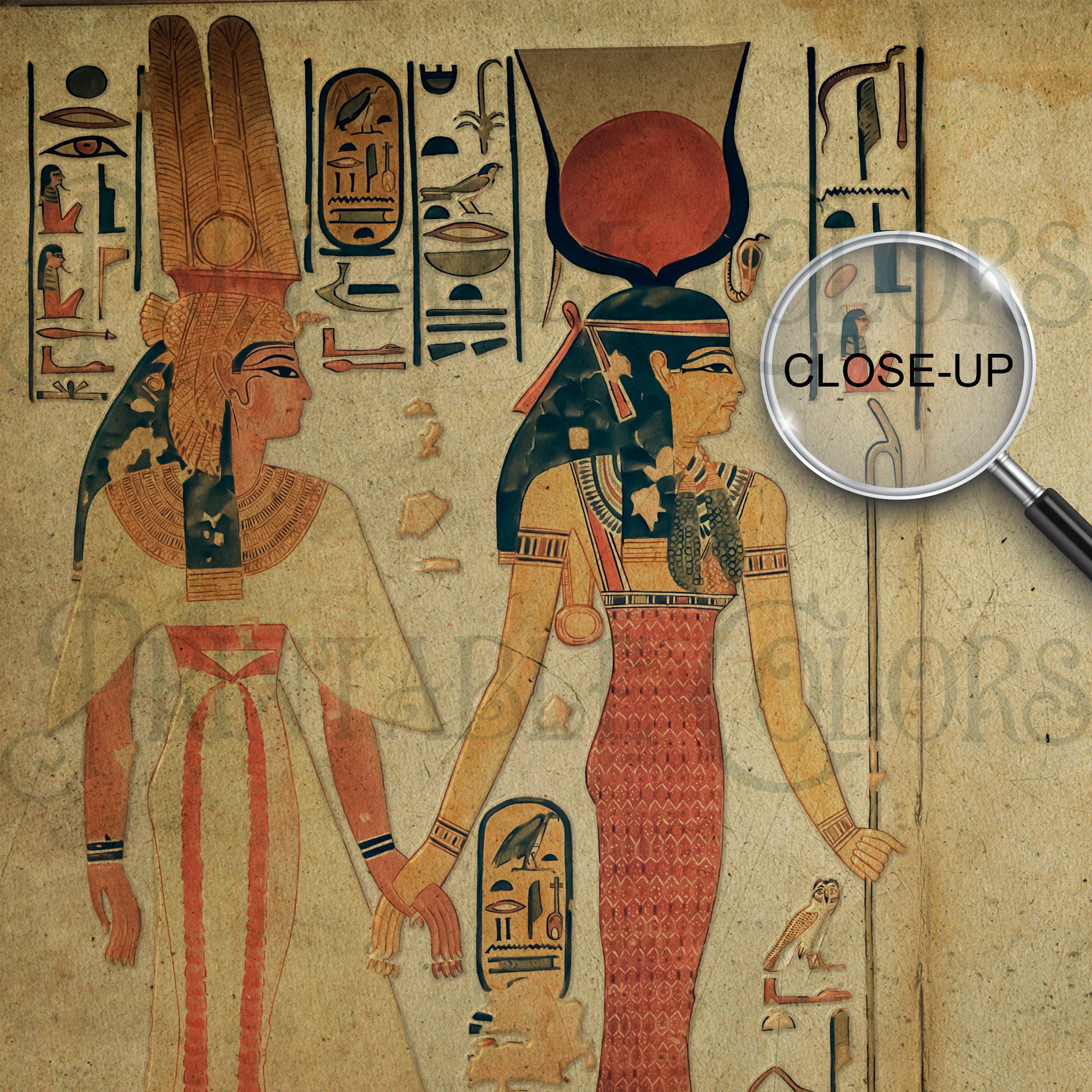 Digital Ancient Egypt Junk Journal Pages Backgrounds for Scrapbooking ...