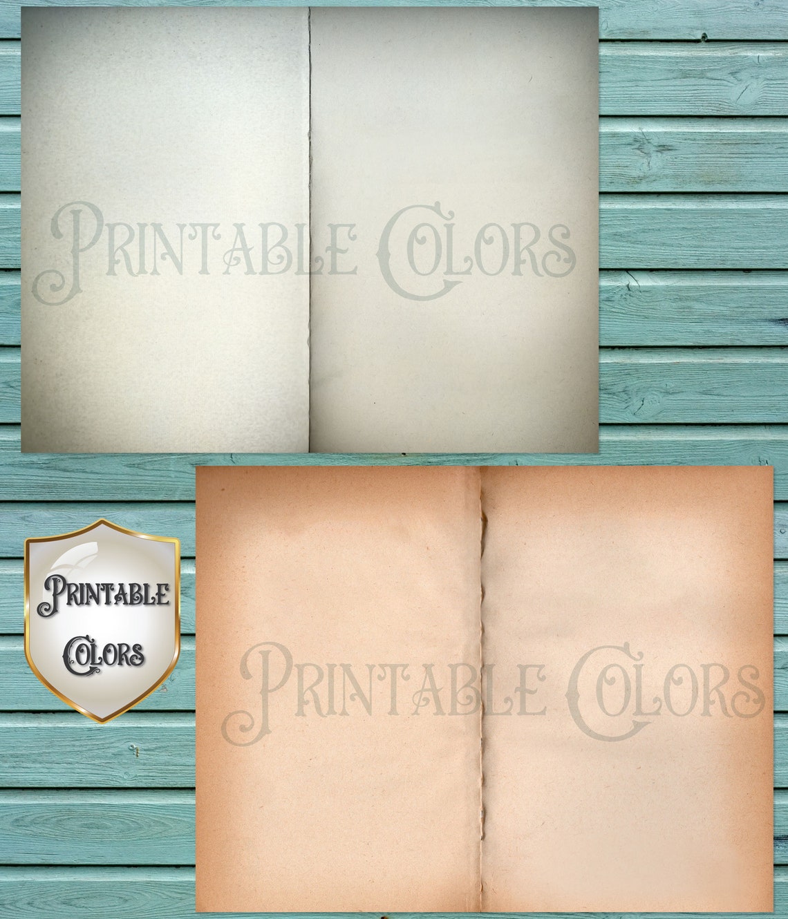 Junk Journal Vintage Neutral Pages Printables for Scrapbooking - Etsy