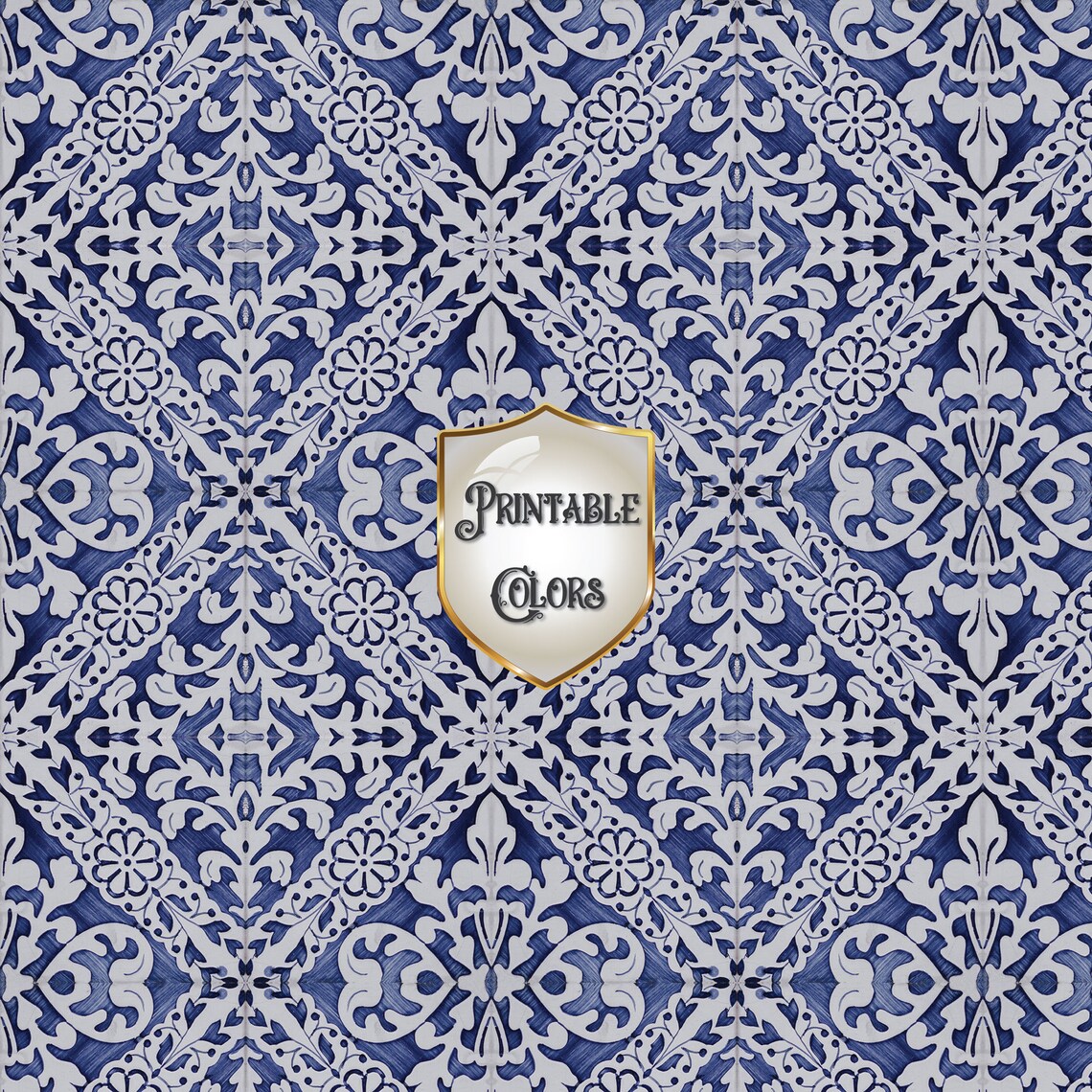 Seamless Ancient Tiles Digital Paper for Scrapbooking and Decoupage ...