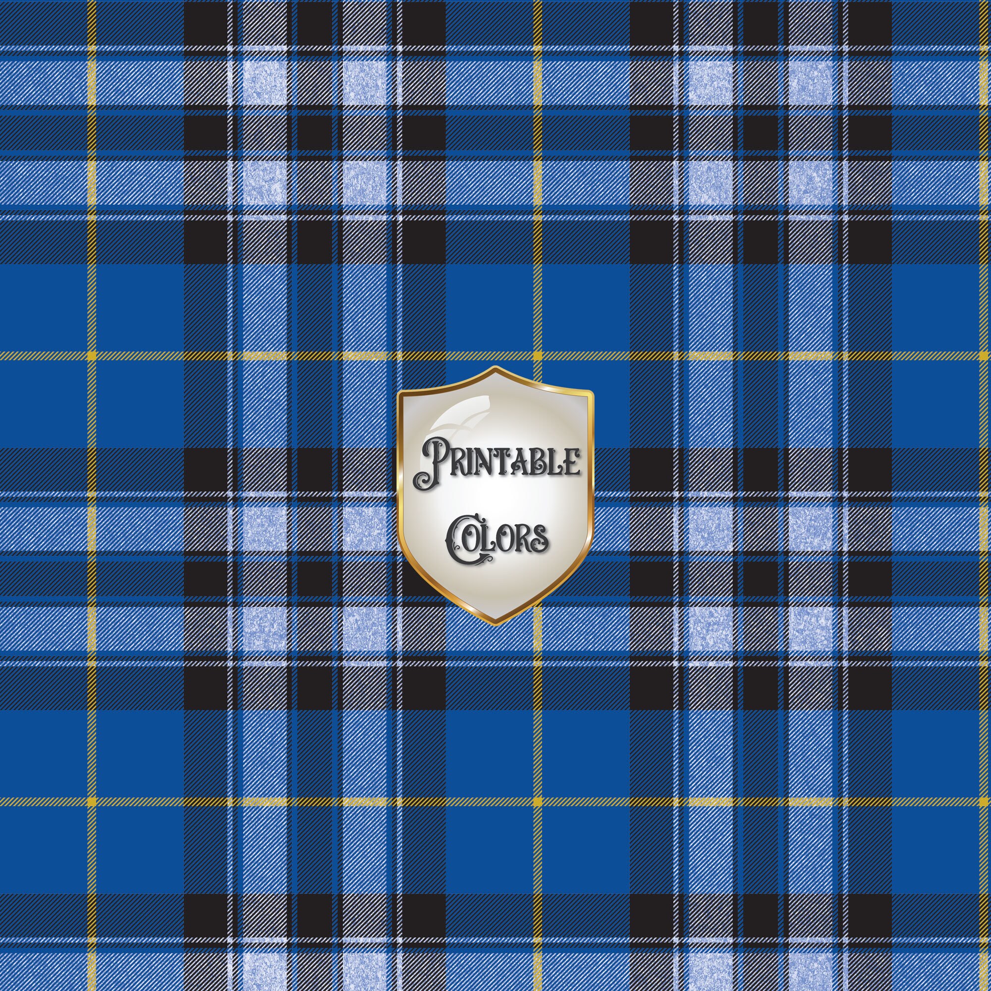 Seamless Blue Winter Tartan Digital Paper for Scrapbooking and ...