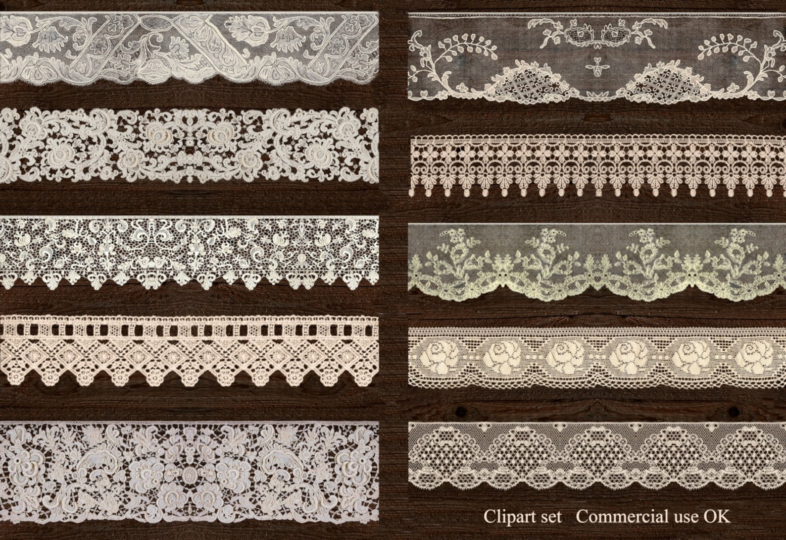 Ivory Lace, Digital Download, Instant Download, Lace Clipart ...