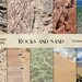 Beach Digital Paper Sand Paper Digital Download Rocks Background Beach ...