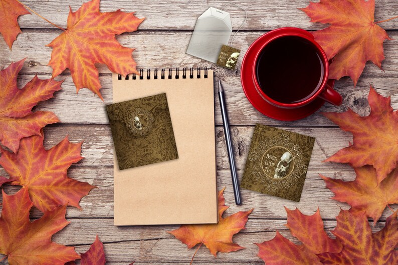 Printable Halloween Tea Bags, DIY Halloween Party - Etsy
