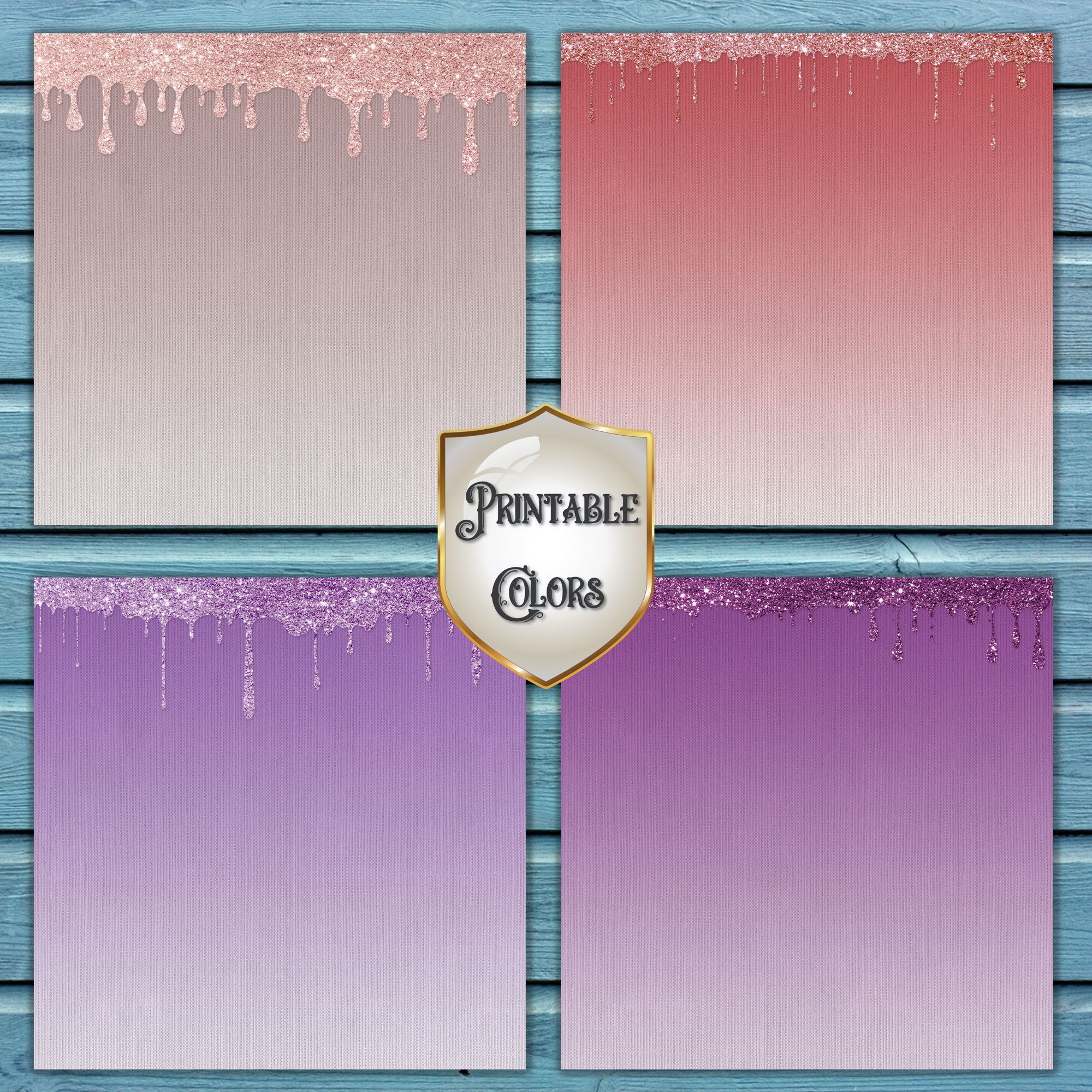 Dripping Glitter Digital Paper, Dripping Paint on Canvas for ...
