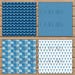 Modern Blue Geometric Patterns - Seamless Digital Papers for Scrapbook ...