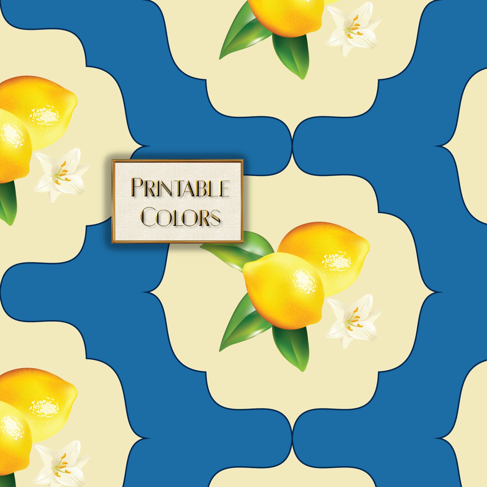 Lemons Digital Paper for Scrapbooking and Decoupage, Lemons Backgrounds ...