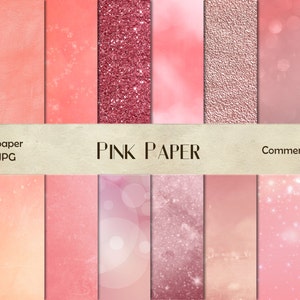 Pink digital paper pink digital background scrapbook digital | Etsy