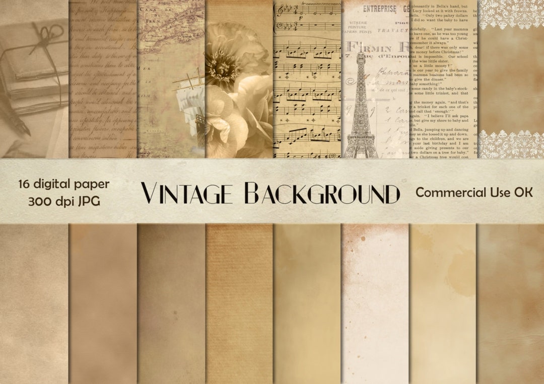 Old Paper Digital Paper Texture, Instant Download, Vintage Background ...