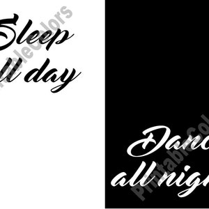 Sleep All Day / Dance All Night, Digital Download, Instant Download ...