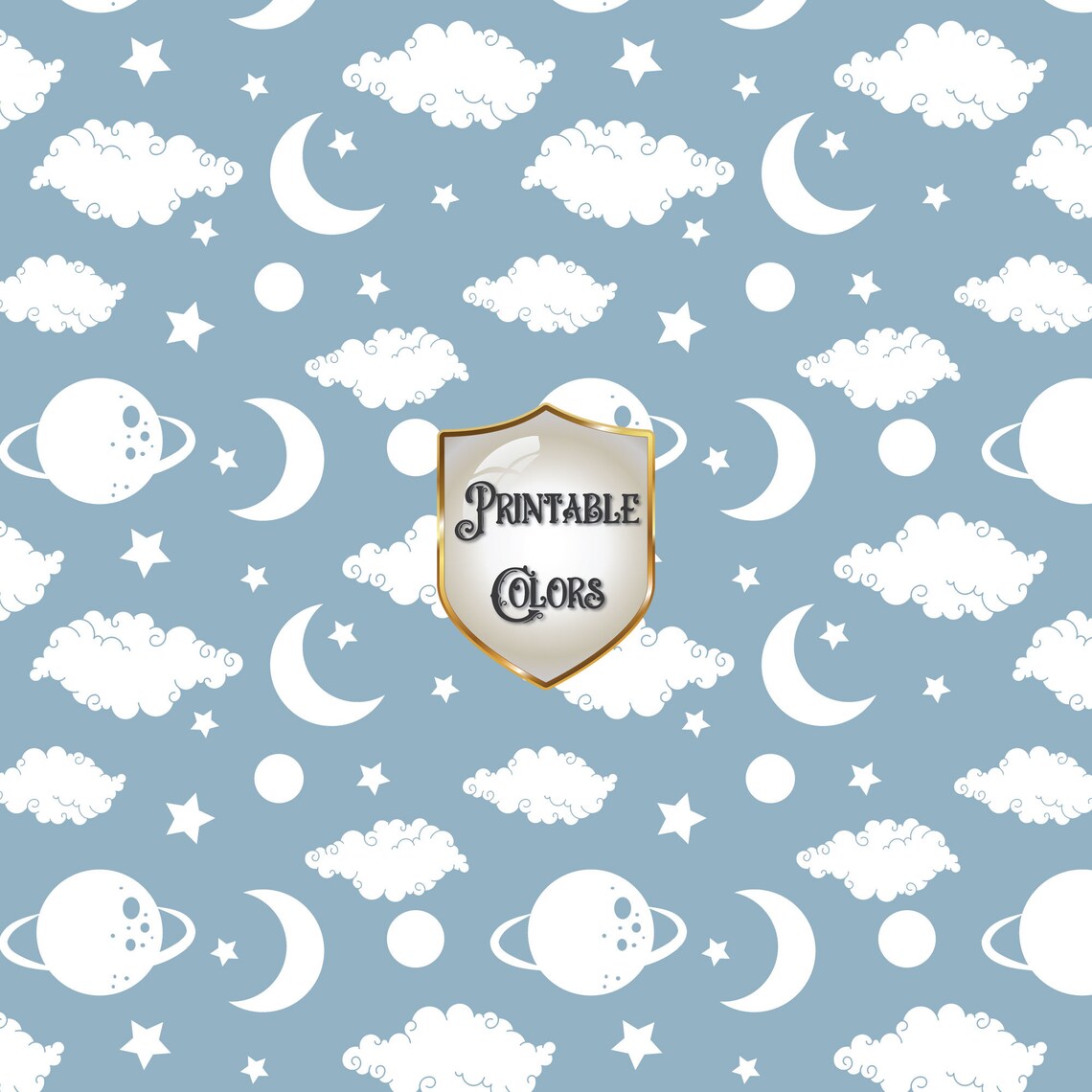 Light Blue Paper Baby Boy Seamless Digital Background for - Etsy