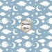 Light Blue Paper Baby Boy, Seamless Digital Background for Scrapbooking ...