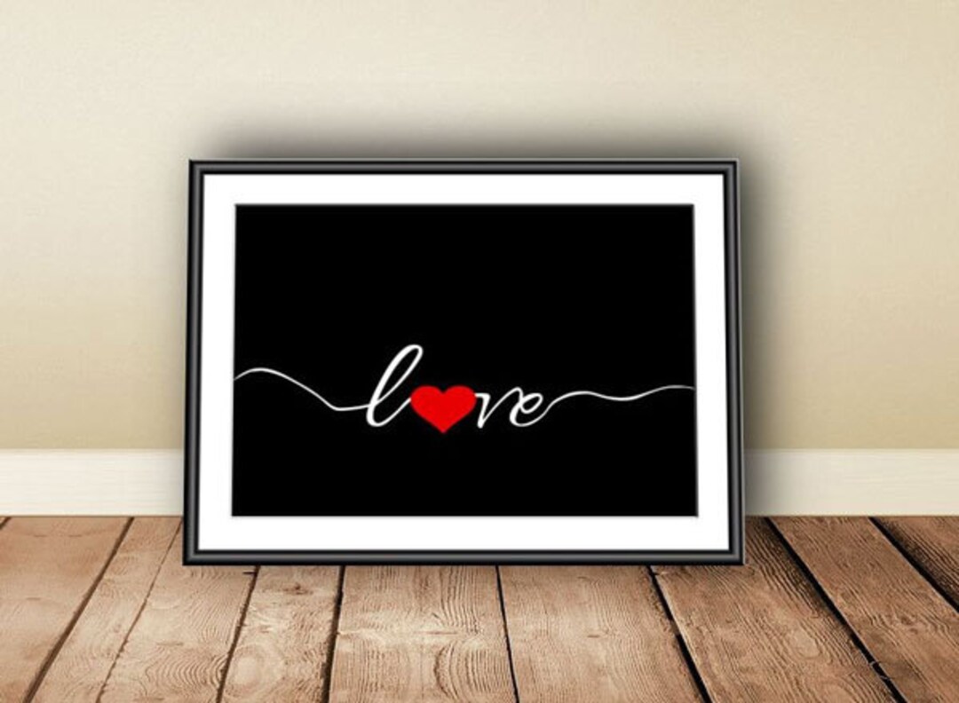 LOVE, Digital Download, Instant Download, Printable Art, Art Love ...