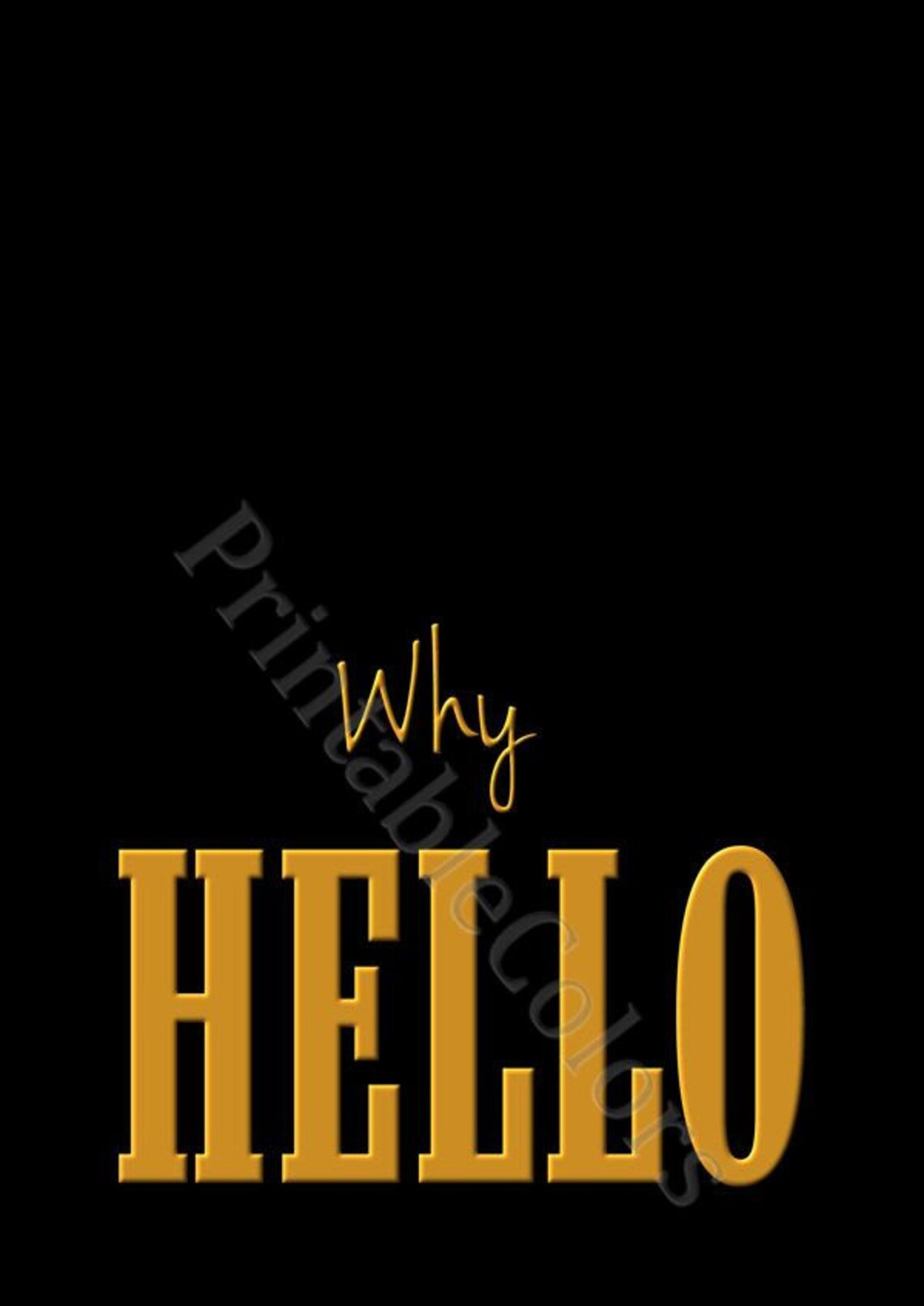 Why Hello, Digital Download, Instant Download, Printable Art ...
