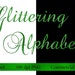 Green Glitter Alphabet, Digital Download, Instant Download, Clipart ...