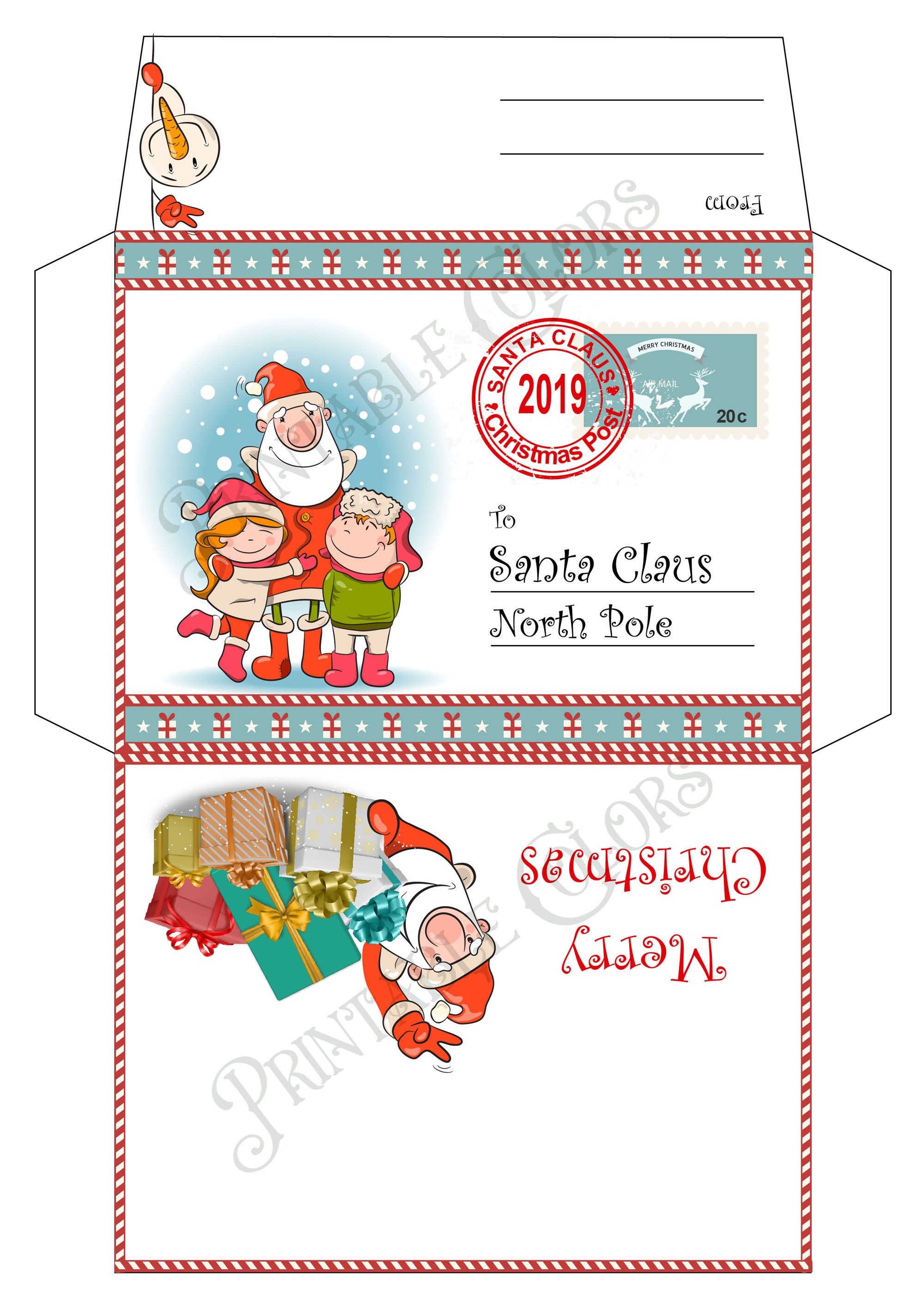 Letter to Santa Digital Download, Instant Download, Printable Art ...