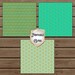 Seamless Mint Green & Gold Digital Paper, Printable Backgrounds for ...