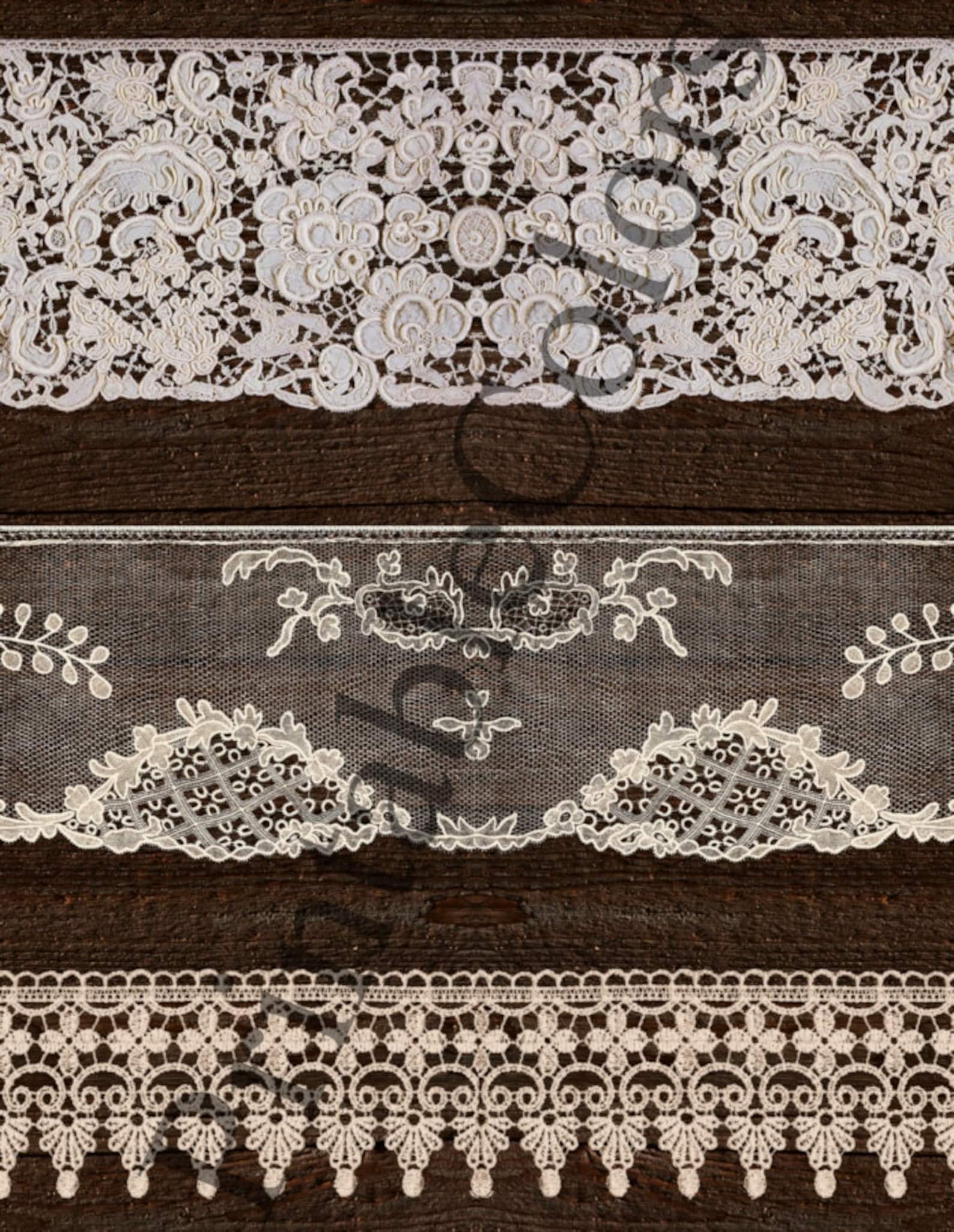 Ivory Lace, Digital Download, Instant Download, Lace Clipart ...