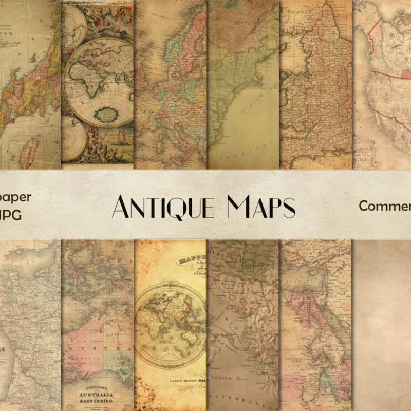 Decoupage World Map - Etsy