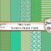 Seamless Mint Green & Gold Digital Paper, Printable Backgrounds for ...