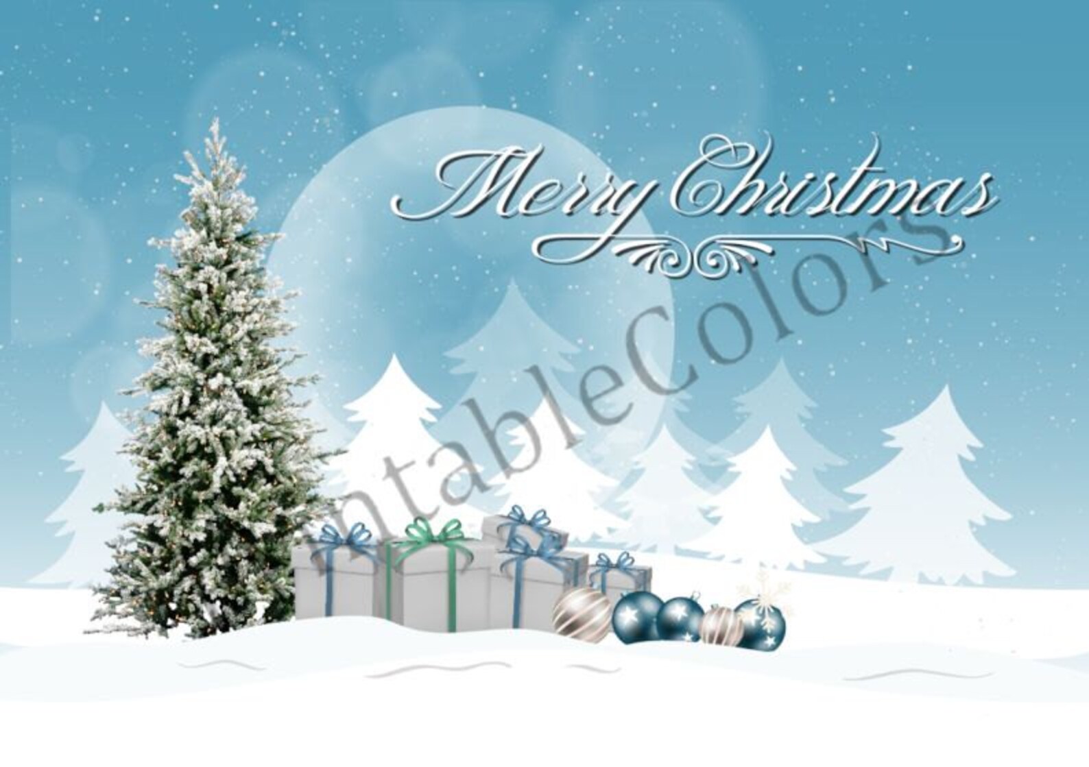 Christmas, Digital Download, Instant Download, Printable Art, Merry ...