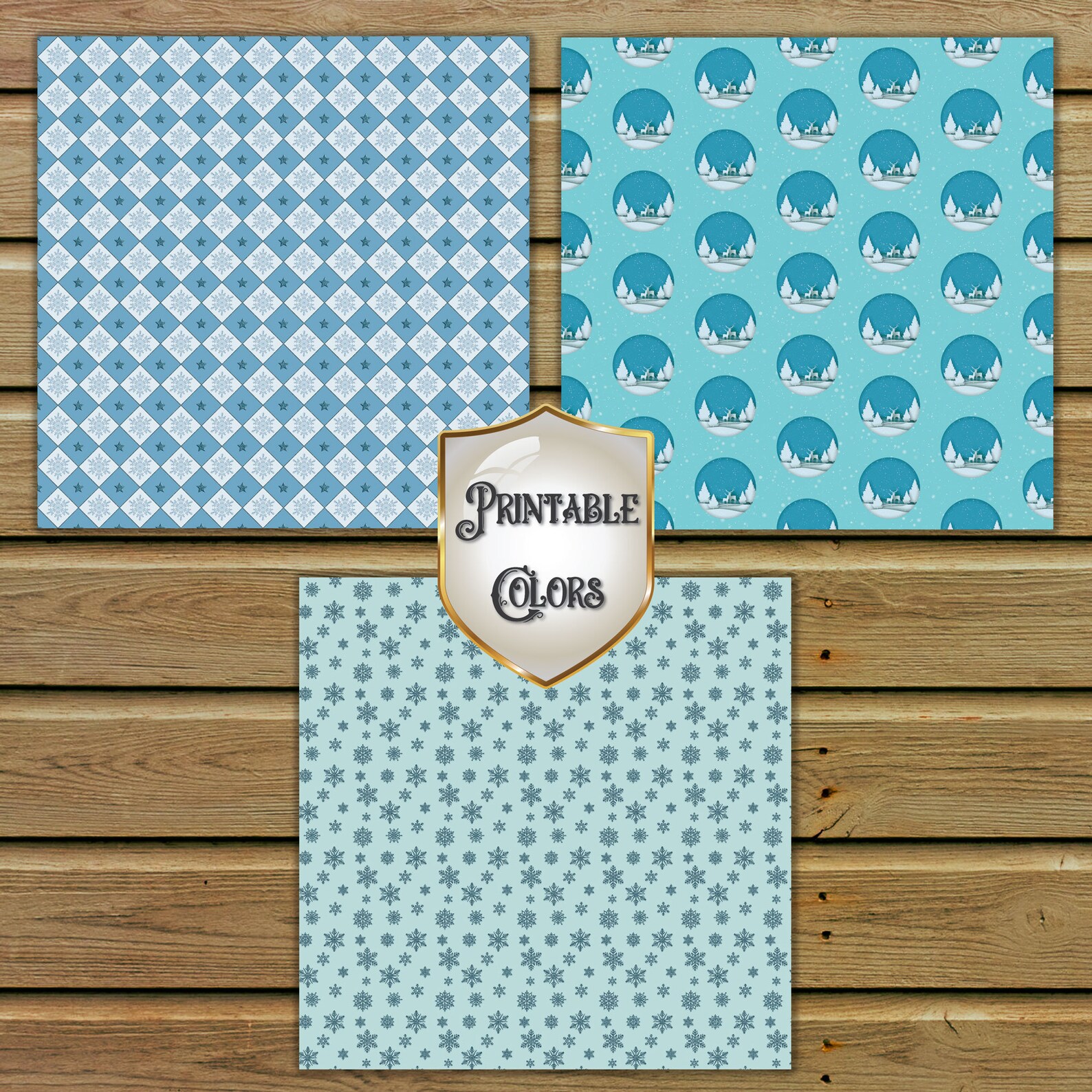 Seamless Falling Snow Digital Paper Digital Download Winter Background ...