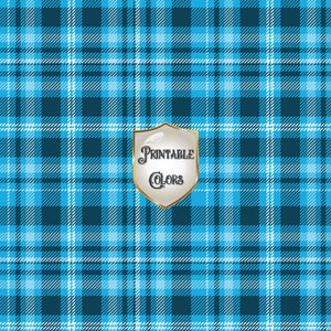 Seamless Blue Winter Tartan Digital Paper for Scrapbooking and ...