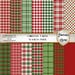 Christmas Red Green Tartan Digital Paper | Festive Seamless Scottish ...