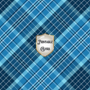 Seamless Blue Winter Tartan Digital Paper for Scrapbooking and ...