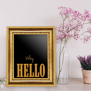 Why Hello, Digital Download, Instant Download, Printable Art ...