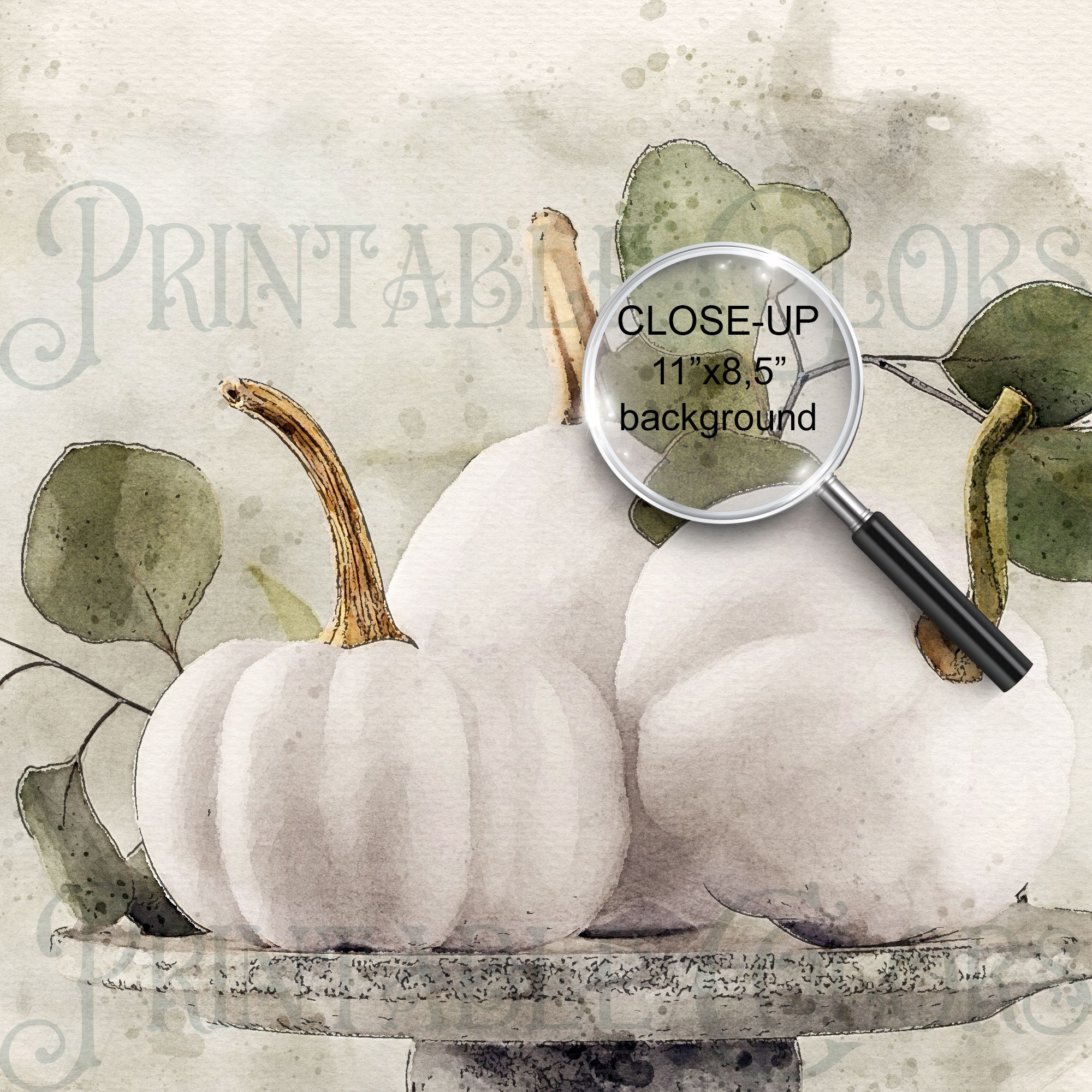 Watercolor Fall Junk Journal Digital Download Autumn - Etsy