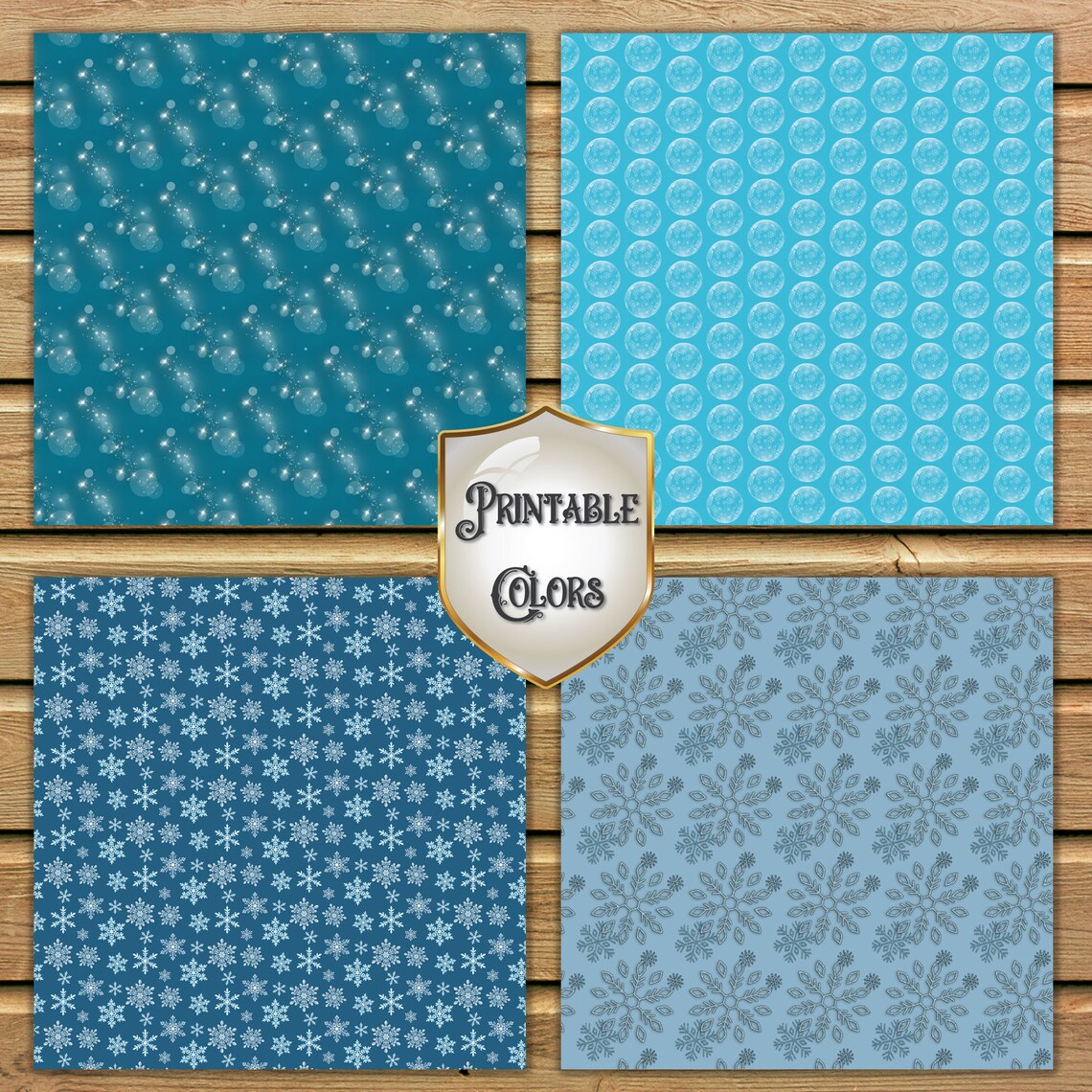 Seamless Falling Snow Digital Paper Digital Download - Etsy