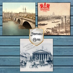 Old London Digital Paper, Vintage London Maps and Pictures for ...