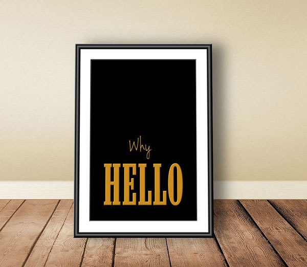 Why Hello, Digital Download, Instant Download, Printable Art ...