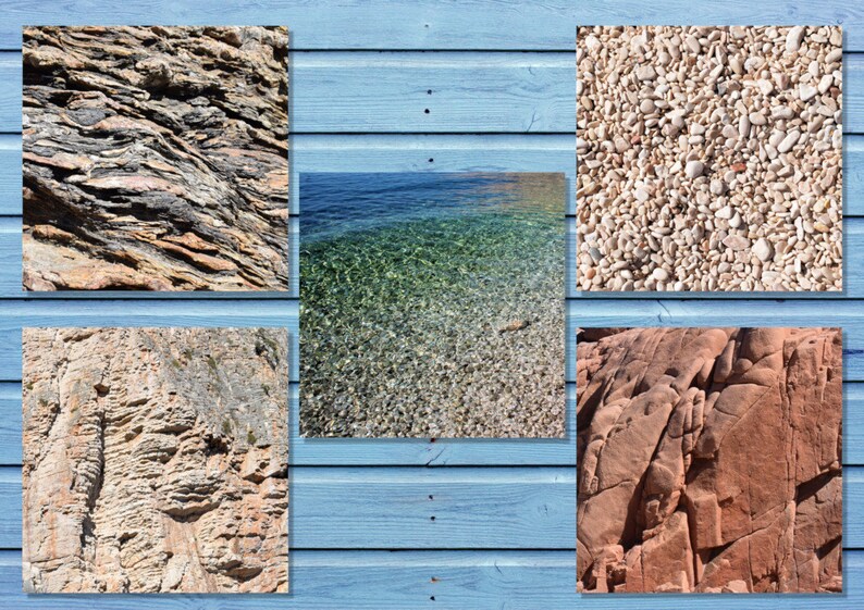 Beach Digital Paper Sand Paper Digital Download Rocks Background Beach ...