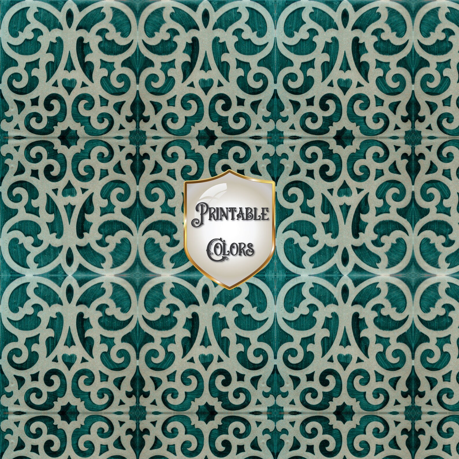 Seamless Ancient Tiles Digital Paper for Scrapbooking and Decoupage ...
