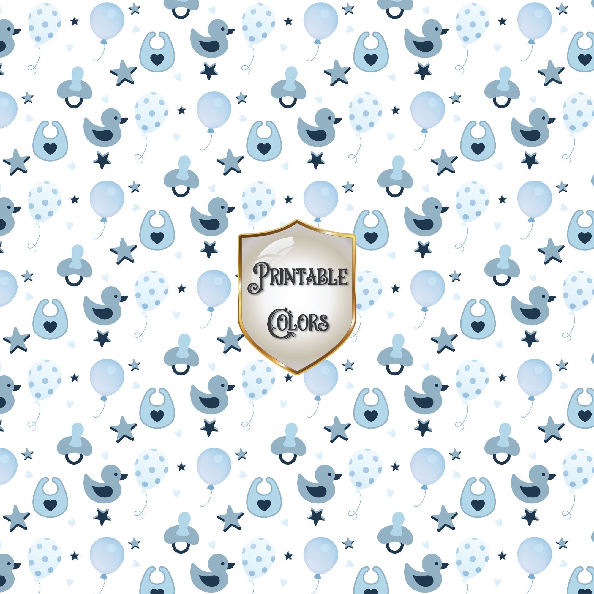 Light Blue Paper Baby Boy, Seamless Digital Background for Scrapbooking ...