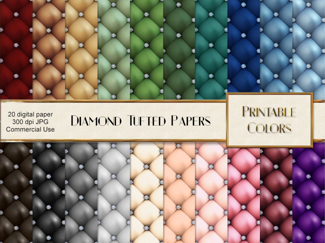 Diamond Digital Paper, Digital Download, Diamond Paper, Diamond Tufted ...