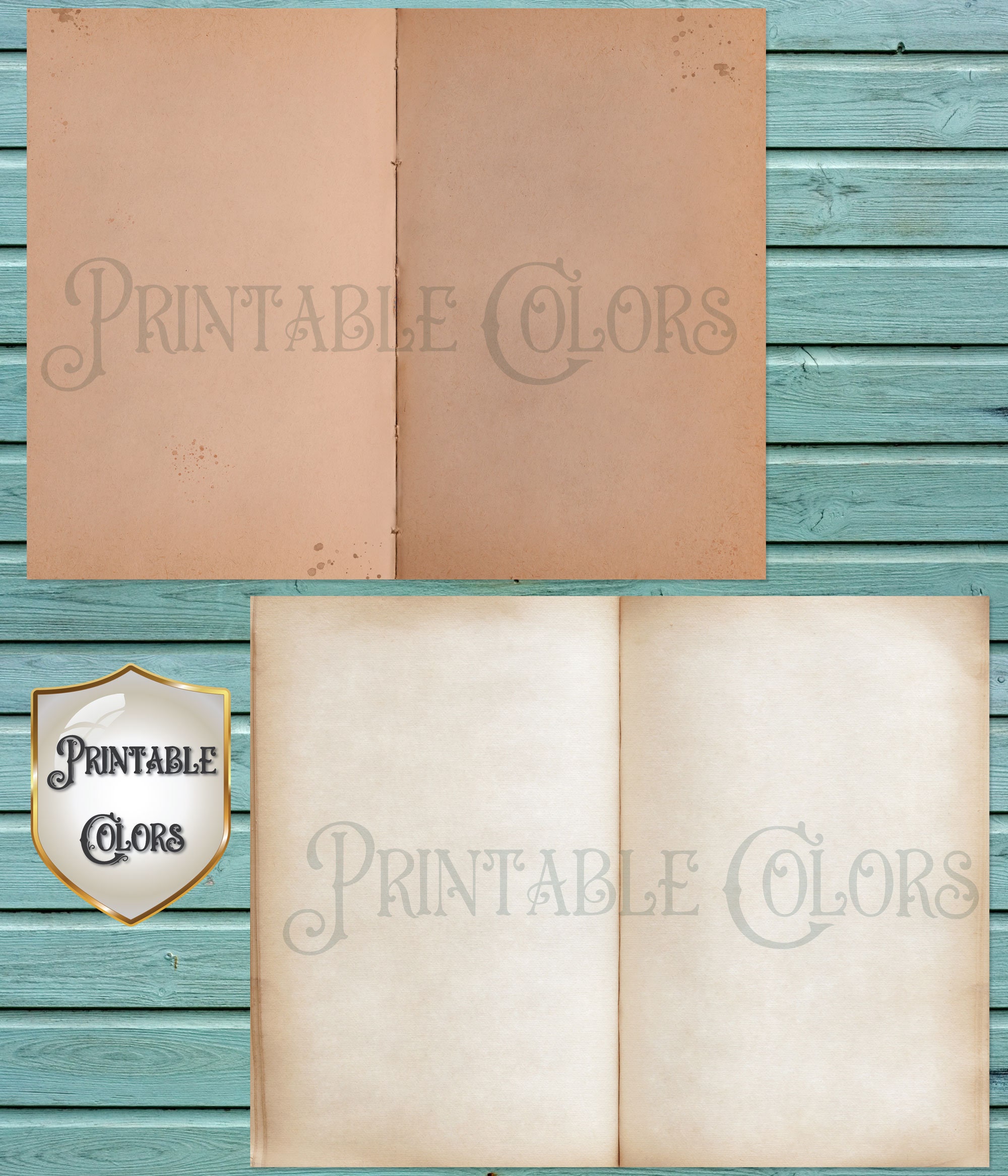 Junk Journal Vintage Neutral Pages Printables for Scrapbooking - Etsy
