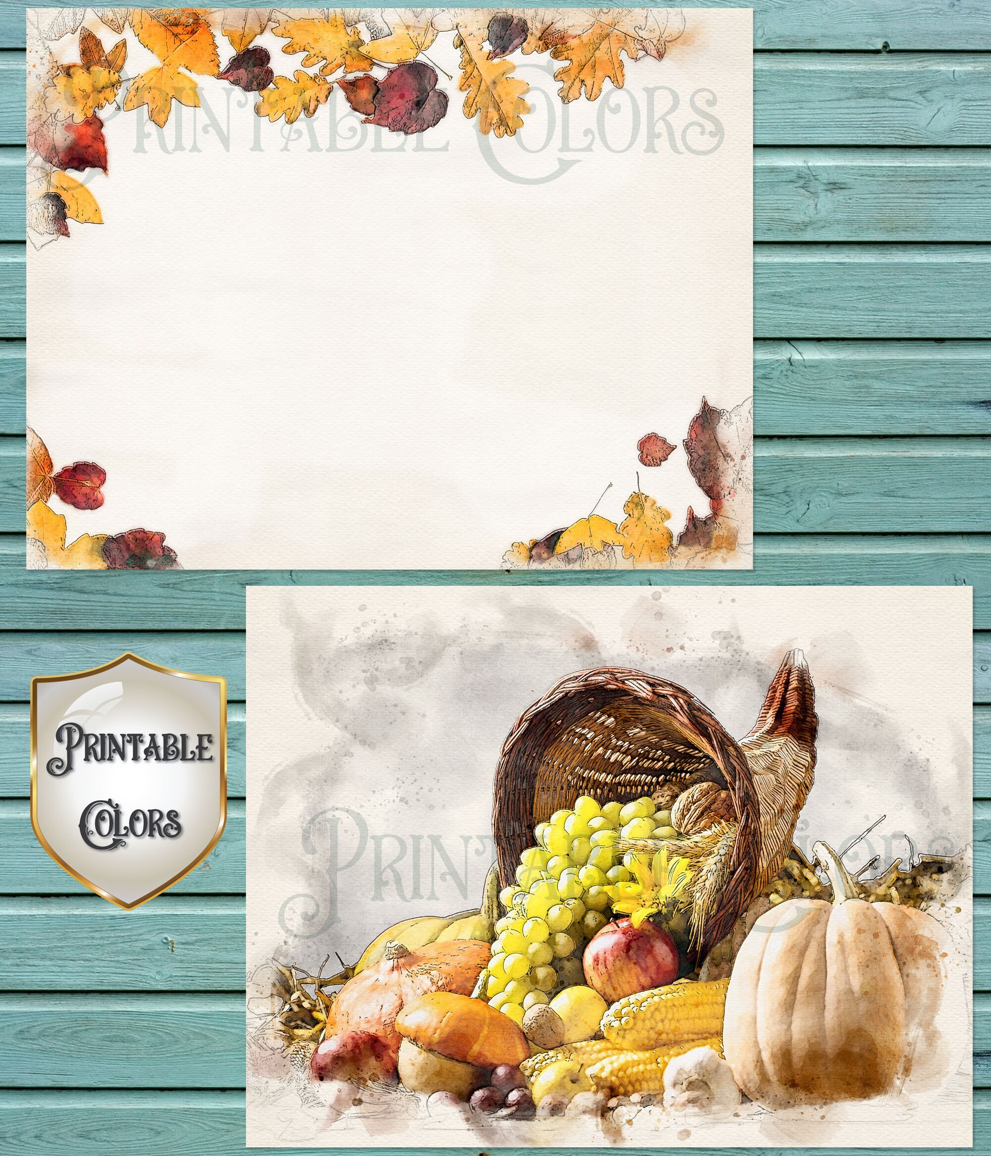 Watercolor Fall Junk Journal Digital Download Autumn - Etsy