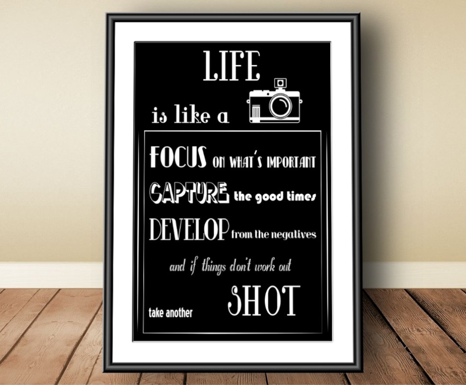 Life is Like a Camera, Digital Download, Instant Download, Printable ...