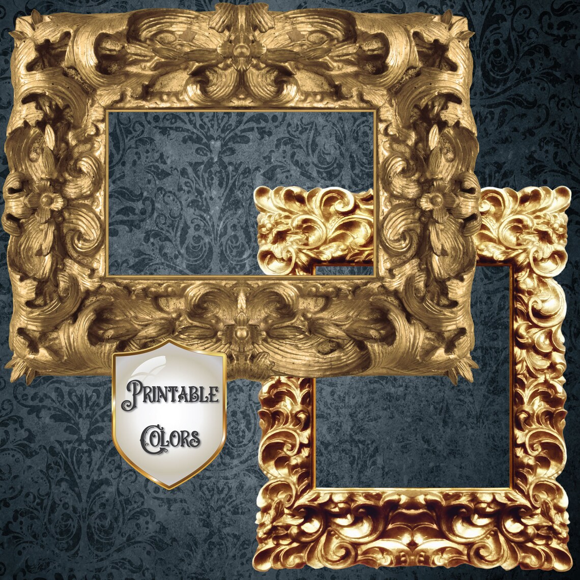 Antique Digital Frames Clipart Digital Download Vintage - Etsy