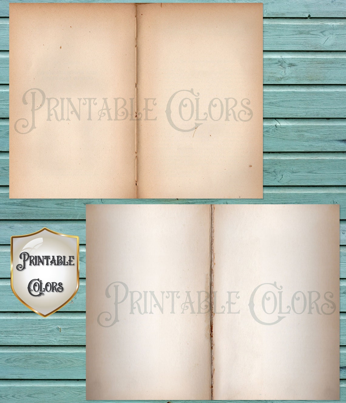 Junk Journal Vintage Neutral Pages Printables for Scrapbooking - Etsy