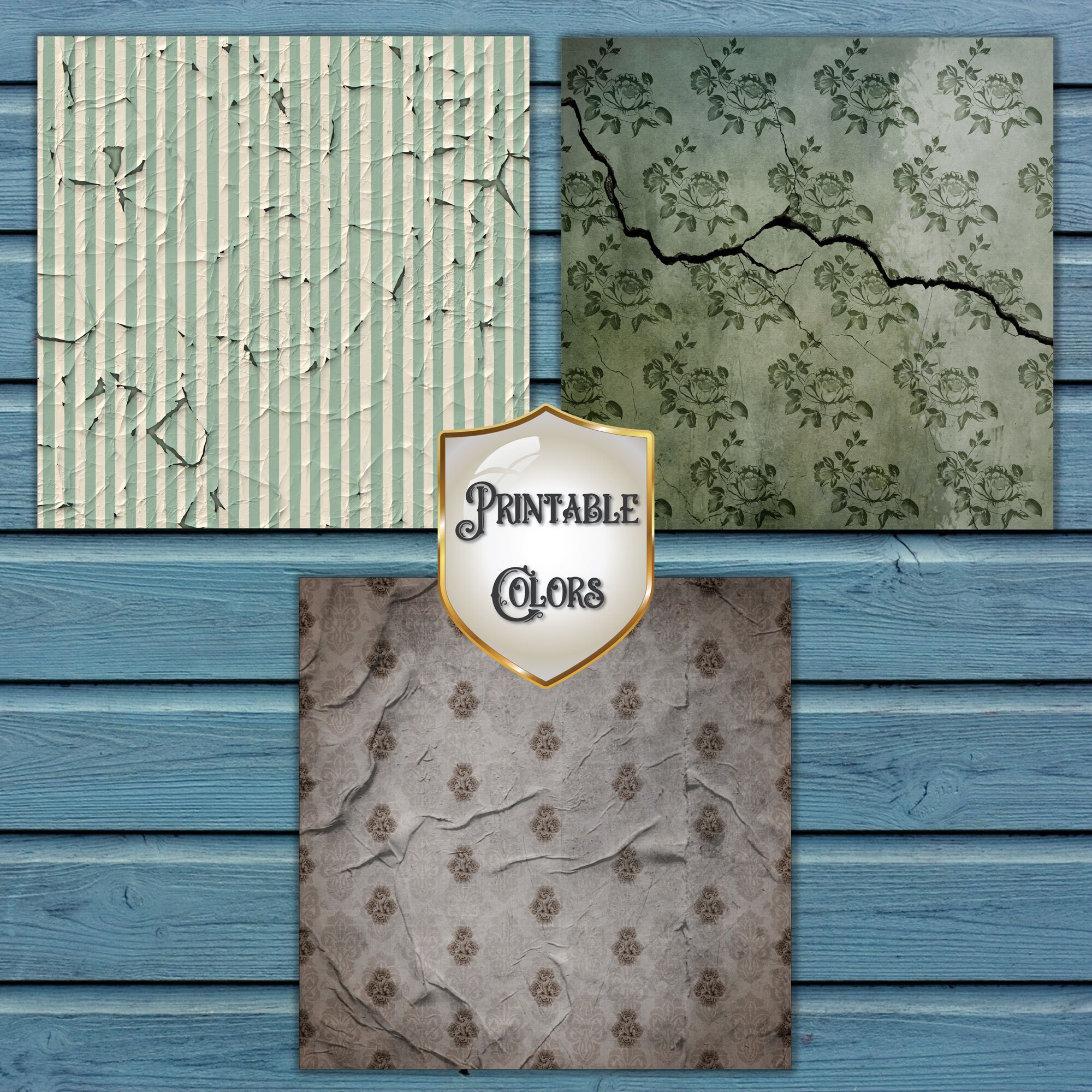 Grunge Vintage Digital Paper, Rustic Backgrounds for Scrapbooking and ...
