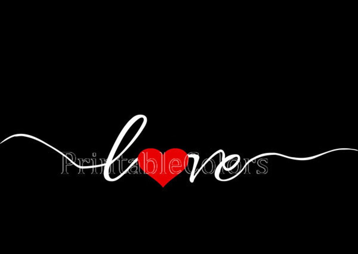 LOVE, Digital Download, Instant Download, Printable Art, Art Love ...
