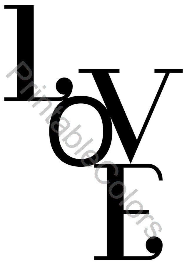 Love Digital Download Instant Download Printable Art - Etsy